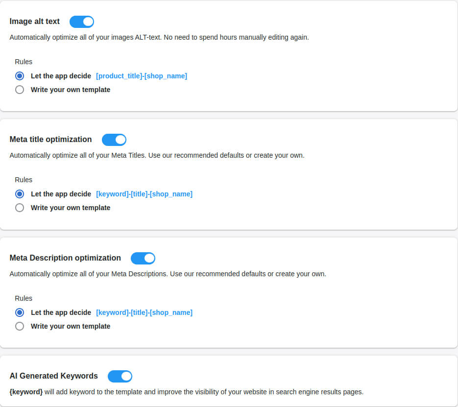 SEOmatic - Shopify App for SEO, Schema Markup & Image Compression